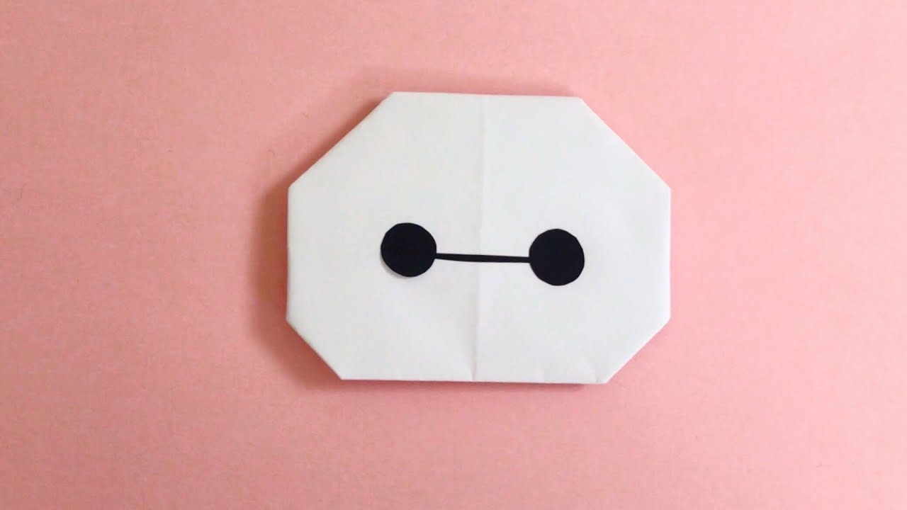 【簡単折り紙】ディズニーキャラクターベイマックスの折り方【Origami】How to make Baymax Paper Craft DIY ...