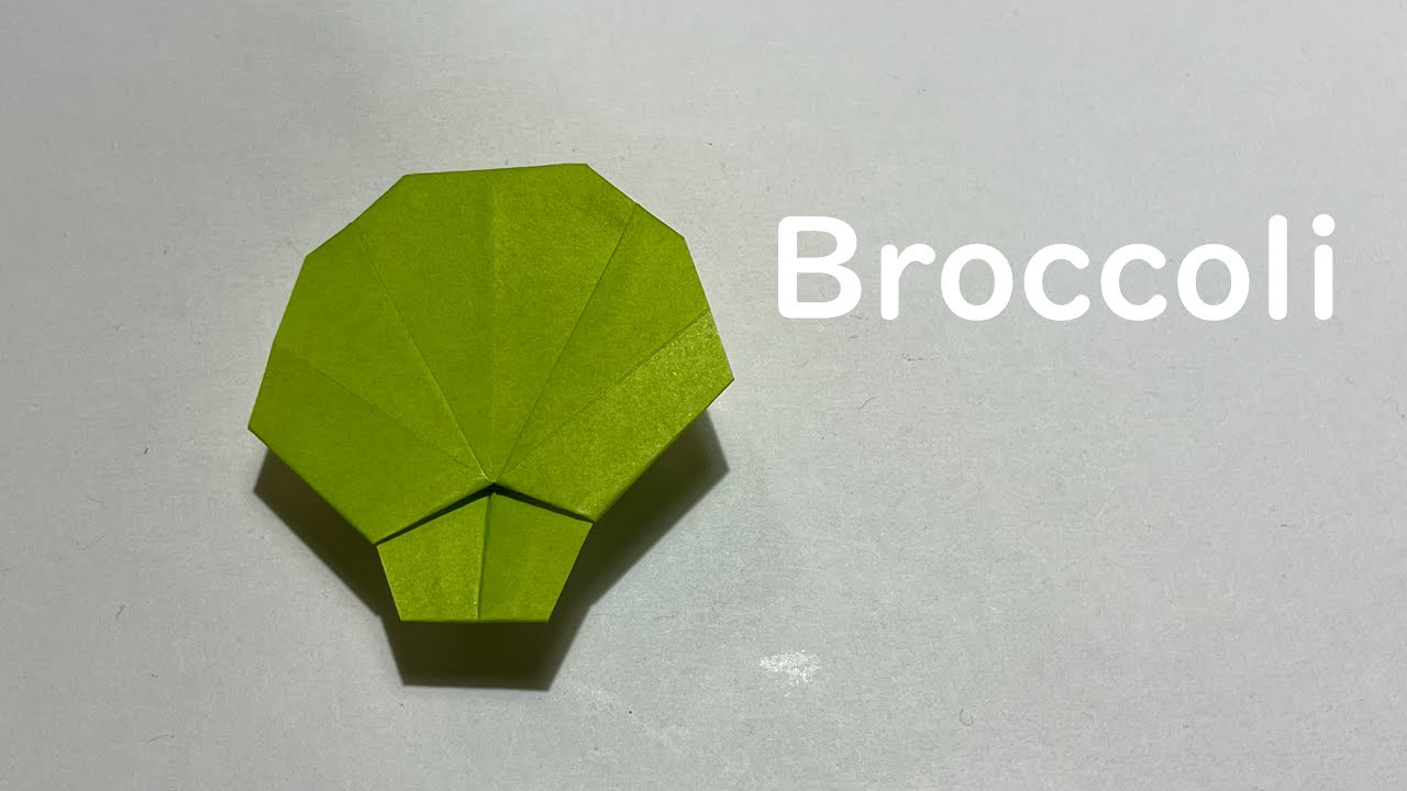 【折り紙・origami】ブロッコリー Broccoliブロッコリーの出荷がピーク 旬の今は茎もおいしく 群馬・桐生市 | shigeyuki.net