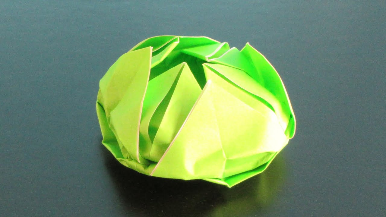 「折り紙キャベツの使い道」｜季節の飾り付けや手作りギフトにぴったり！【origami】Cabbage | shigeyuki.net