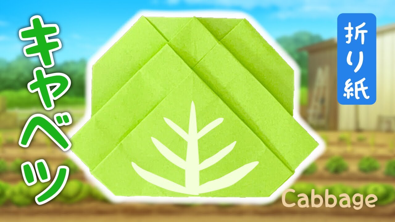 「手作りの折り紙キャベツで、キッチンをおしゃれに飾ろう！ Origami Cabbage | shigeyuki.net