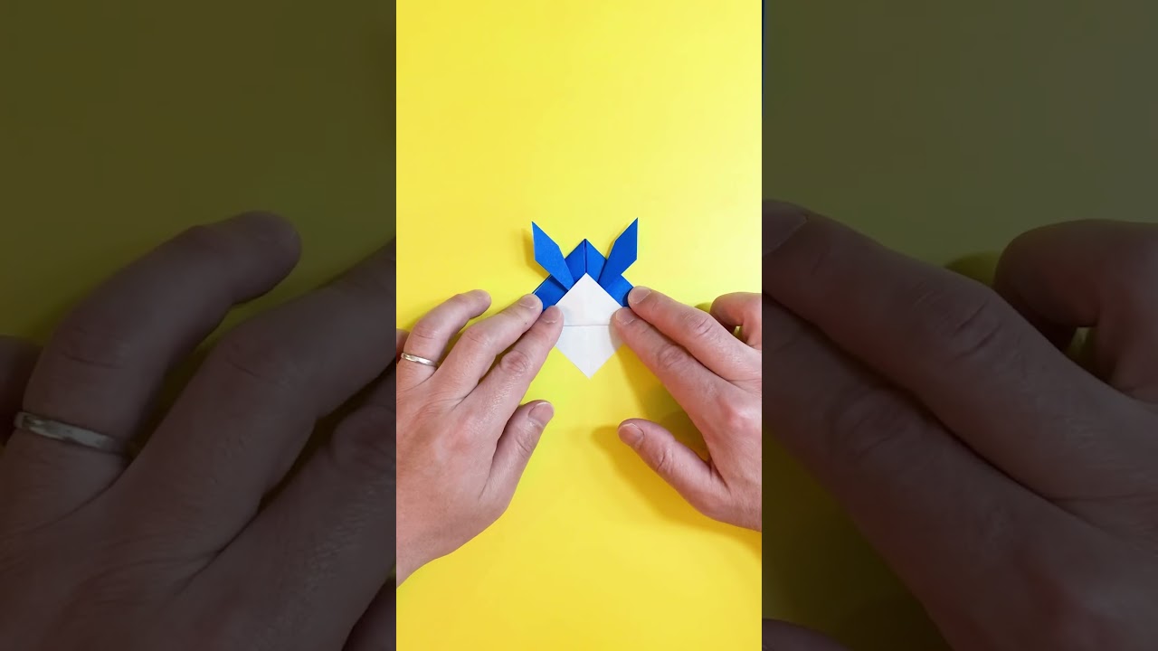 折り紙 角長兜（つのながかぶと）の簡単な作り方～How to make an easy origami long horn helmet～# ...